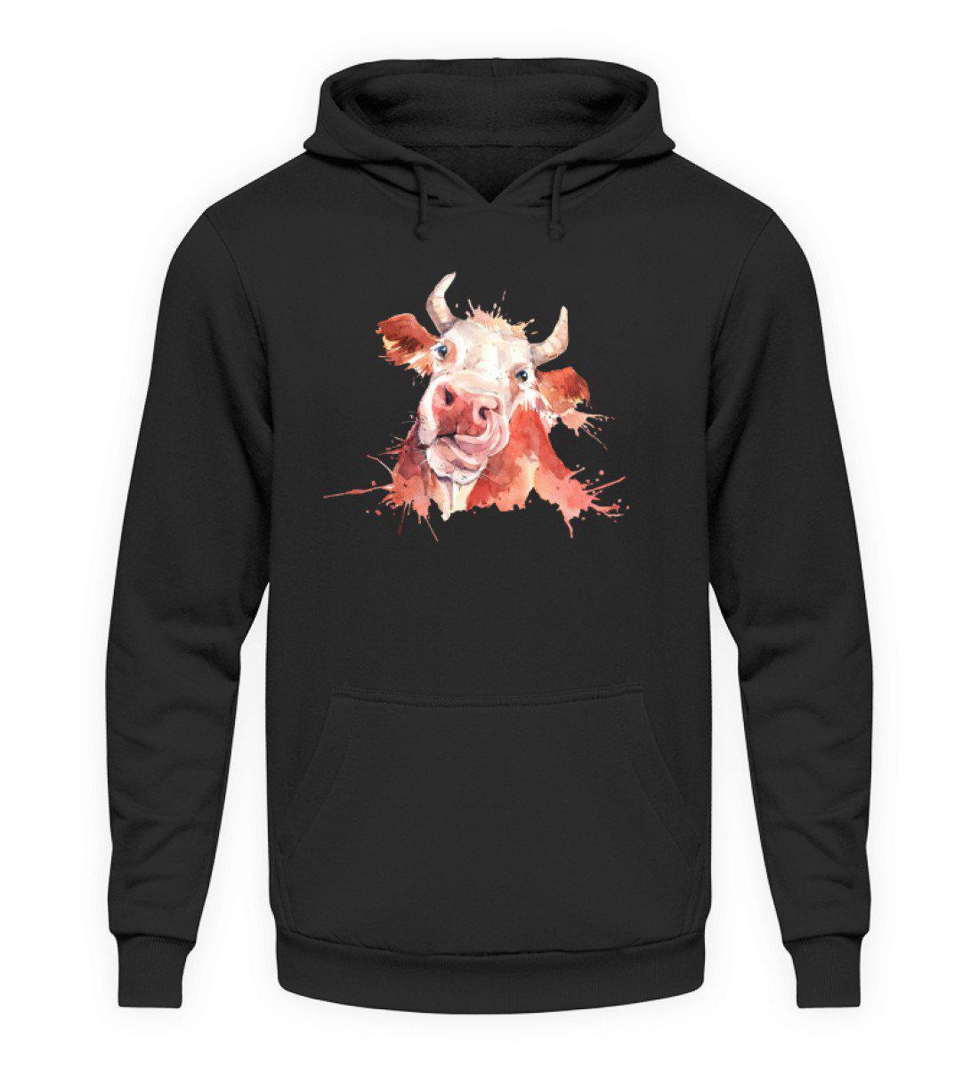 Kuh Wasserfarben | Unisex Hoodie - www.agrarstarz.de